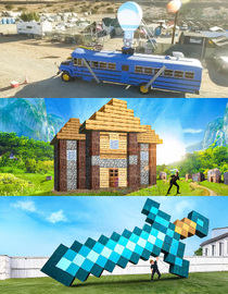 Watch S02 E04 - Epic Gaming Builds - Fortnite Battle Bus, Minecraft ...